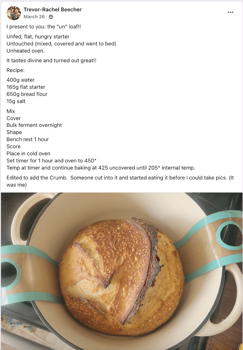 I Tried the Viral Un-loaf Sourdough Bread Recipe - That Sourdough Gal