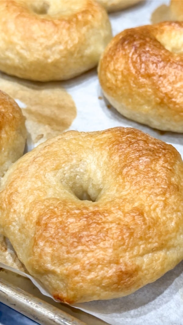 Easy, Overnight Sourdough Bagel Recipe - That Sourdough Gal