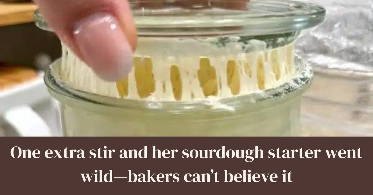One extra stir and her sourdough starter went wild—bakers can’t believe ...