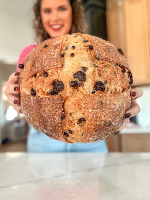 The Best Chocolate Chip Sourdough Bread Recipe - That Sourdough Gal